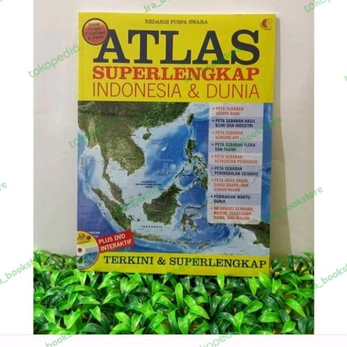 Jual Buku Atlas Super Lengkap Indonesia dan Dunia plus DvD interaktif ...