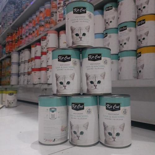 Jual kit cat kaleng rasa tuna & macarel 400gr wetfood makanan kucing ...