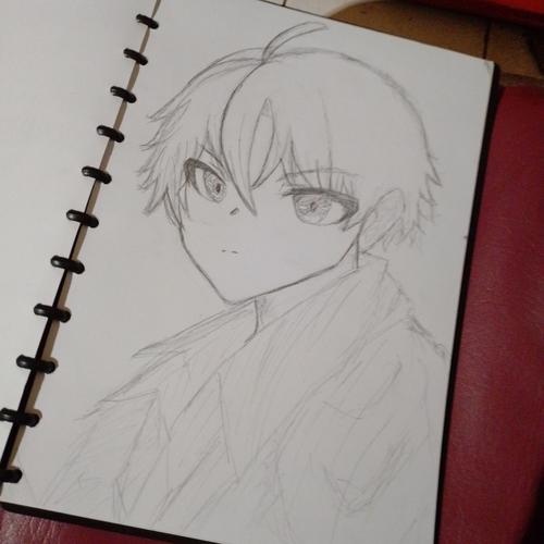 Jual gambar sketsa Anime original Character 1 - Kab. Semarang - Rou art ...