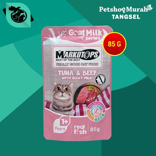Jual Markotops Makanan Kucing basah Pouch Sachet Cat Food Wet Food 85 ...