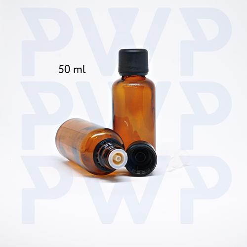 Jual Botol Kaca Amber 50ml / Botol Essential Oil 50ml - Smooth Cap ...