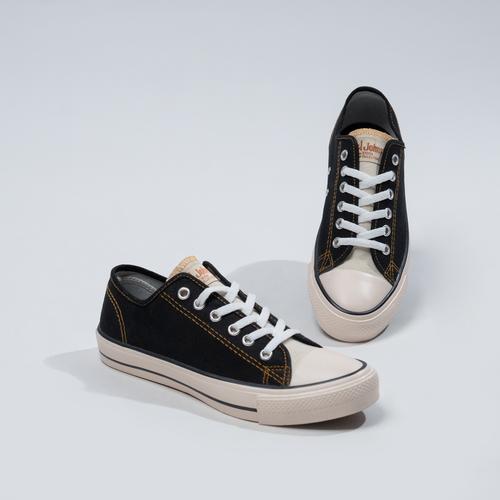 Jual Sepatu Sneakers Johnson - Basic Lowcut (LC) Black Milky - 41 ...