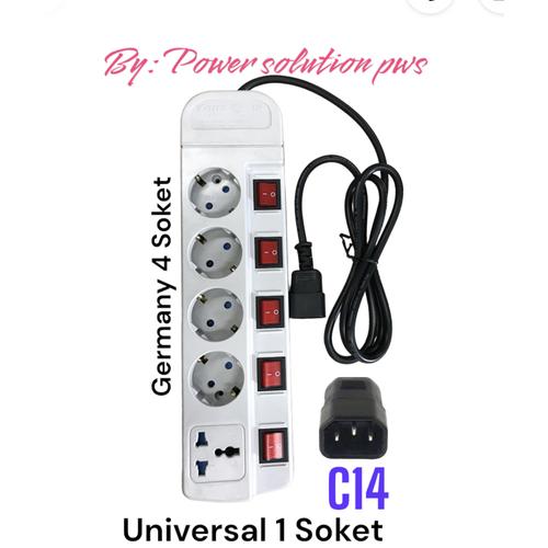 Jual Kabel Power Converter UPS APC IEC C14 to Stopkontak kaki 2 kaki 3 ...