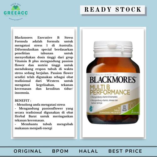 Jual Blackmores Multi B Performance ( 30 tablet ) - Vitamin B Complex - Jakarta Barat - Greeacc ...