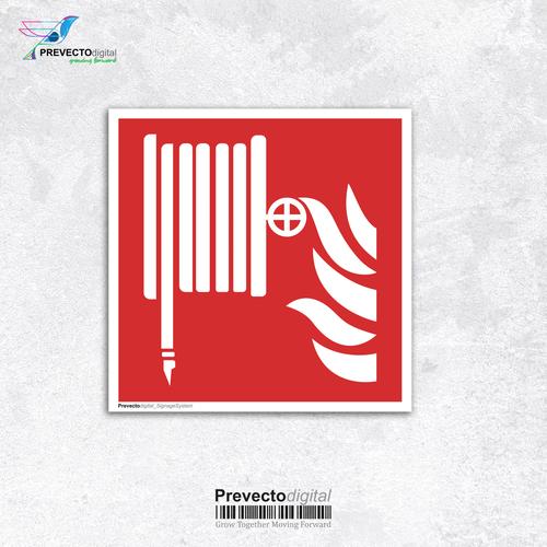 Jual Sticker Safety Sign K3 Fire Hose ISO Safety Label Sign ...