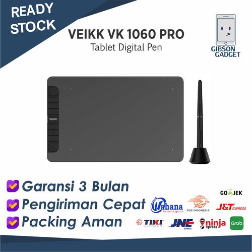Jual VEIKK VK1060 PRO Digital Graphic Drawing Pen Tablet 250 RPS 10x6 ...