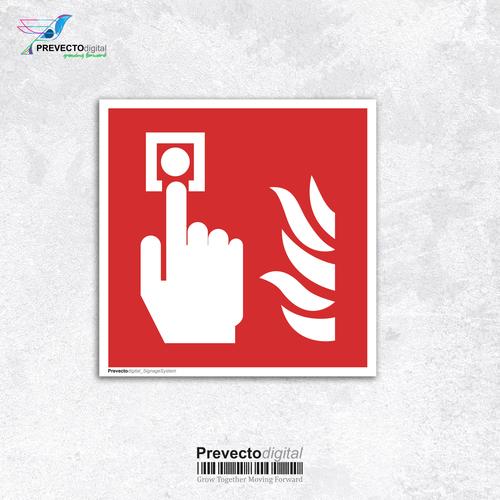 Jual Sticker Safety Sign K3 Fire Alarm ISO Safety Label Sign ...