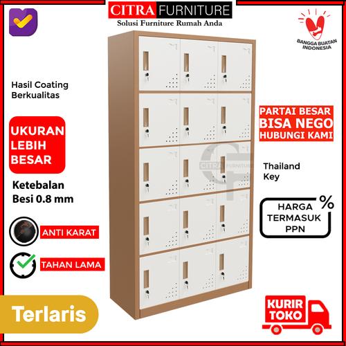 Promo Loker Besi 15 Pintu Kunci |Locker Karyawan|Arsip File Filling ...