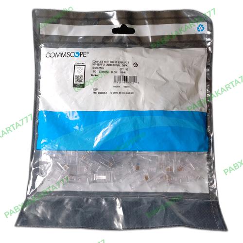 Jual AMP COMMSCOPE CONNECTOR RJ45 cat 5e isi 50 pieces / CONNECTOR RJ45 ...