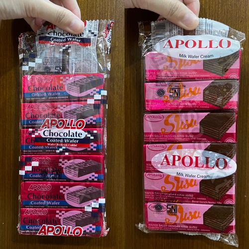 Jual APOLLO WAFER MILK CHOCOLATE / APOLO COATED WAFER - APOLO WFR CHOCO ...