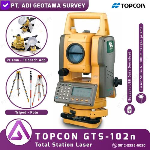 Jual Total Station Topcon GTS-102n Laser USB GTS102 Baru - Unit saja ...