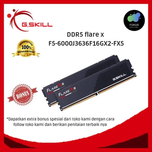 Jual Gskill Flare X 5 DDR5 6000Mhz 32GB (2x16GB) F5-6000J3636F16GX2-FX5 ...