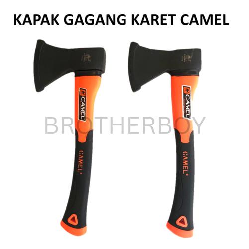 Jual Kapak Kampak Baja CAMEL Gagang Kayu Fiber Lapis Karet 600gr 700gr ...
