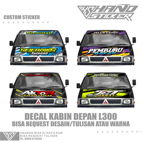 Jual Sticker Decal Print Custom Kabin Depan L300 Bisa Request Desain ...