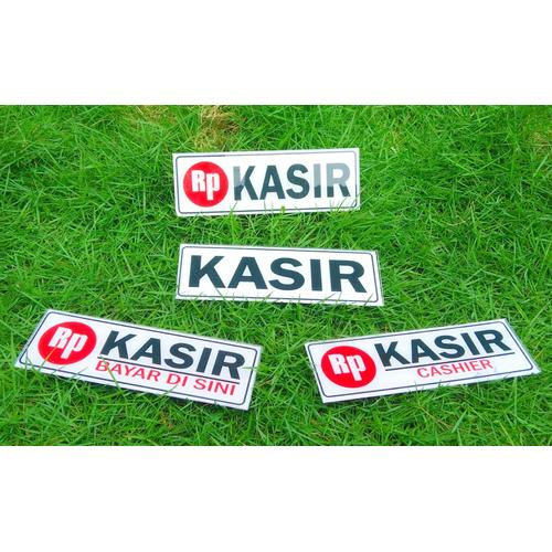 Jual Sign Akrilik Custom Penanda Kasir 10 x 30 cm - KS01, STIKER VINYL ...