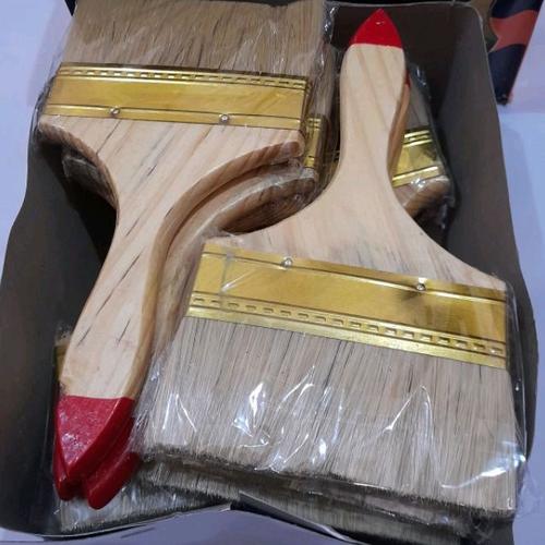 Jual Kuas Cat Tembok / Kuas cat gagang kayu 4" INCH - Kota Surabaya ...