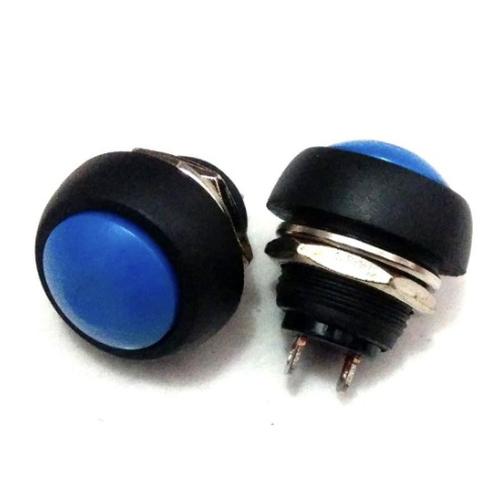 Jual PBS-33B Blue Momentary Push Button 12mm Tombol ON PBS33B klakson ...