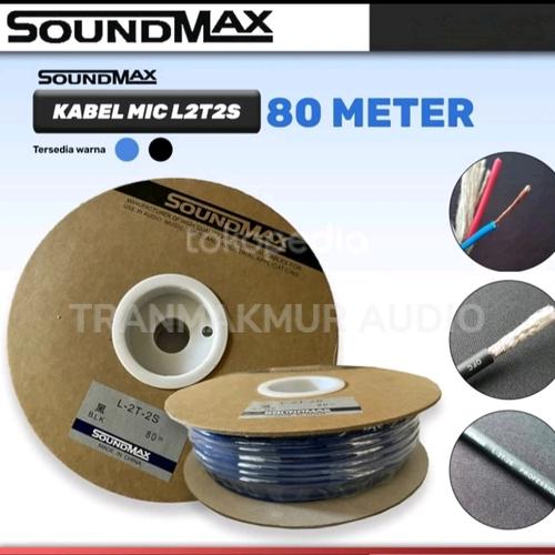 Jual Kabel Microphone SOUNDMAX L2T2S 1 Roll 80 Meter ORIGINAL - Jakarta ...