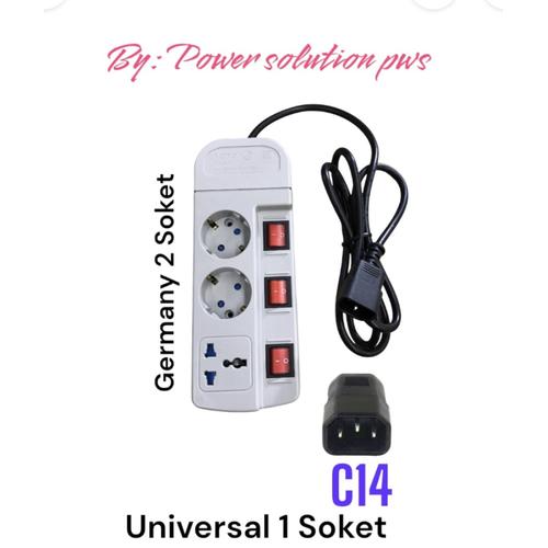 Jual Jack konverter UPS IEC320 C13 C14 / Converter CEE colokan kaki 3 ...