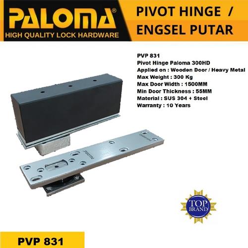 Jual PALOMA PVP 831 ENGSEL PINTU PUTAR PIVOT HINGE 300 KG STAINLESS SUS 304 - Kota Bandung ...