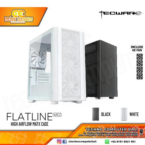 Jual CASING TECWARE FLATLINE TG MK2 - Mini Tower mATX Tempered Case ...