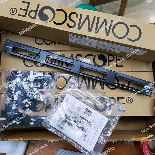 Jual AMP Patch Panel Cat 6 24Port + Modular Cat6 COMMSCOPE - Jakarta ...