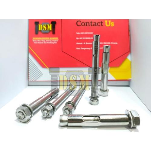 Jual SS 304 / Dynabolt Stainless M12x150 / Dinabolt M12 / Anchor Bolt ...
