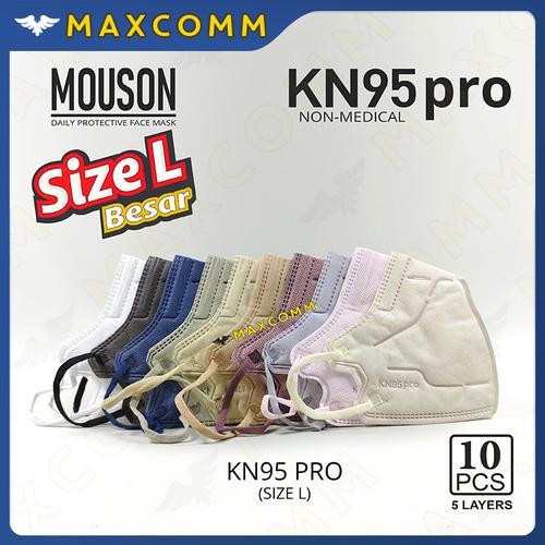Jual Masker Mouson KN95 Pro Size L Besar New Garis Non Medis Disposable ...