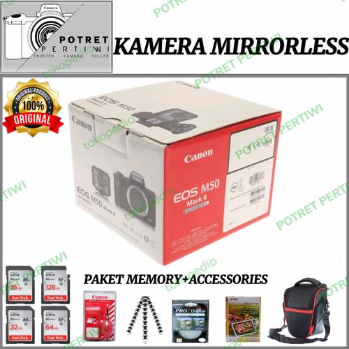 Jual CANON EOS M50 MARK II KIT 15-45MM / KAMERA CANON MIRROLES M50 MARK ...