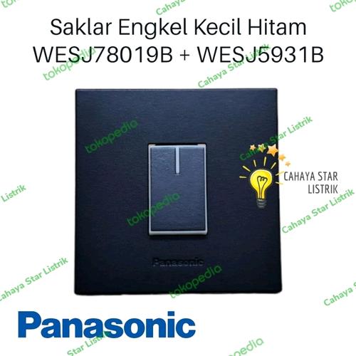 Jual Panasonic Saklar Engkel Hitam WESJ78019 + WESJ5931 Style Matte ...
