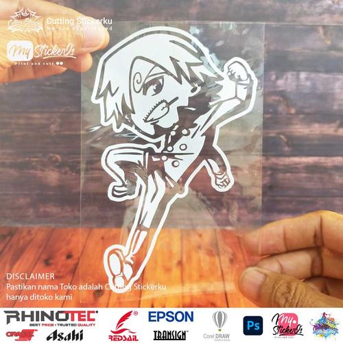 Jual Cutting Stiker Sanji Chibi Variasi Motor Mobil Sticker One Piece ...