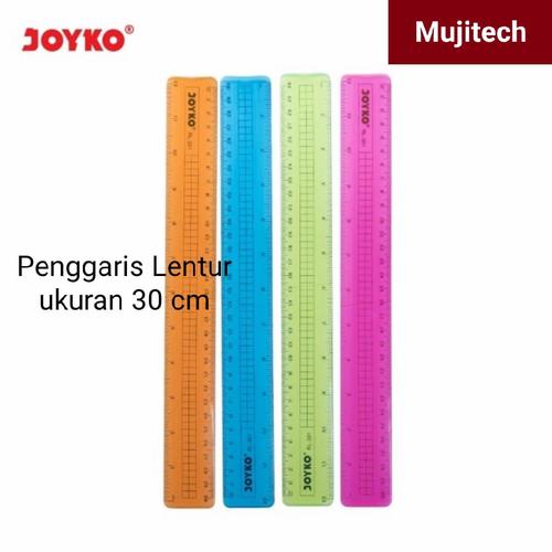Jual JOYKO PENGGARIS LENTUR 30 CM FLEXIBLE RULER RL-301 - Hijau - Kab ...