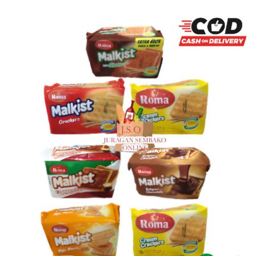 Jual Roma Malkist Biskuit Biscuit All Varian Rasa Cream Crackers ...