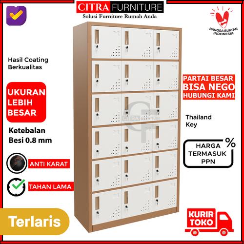 Promo Loker Besi 18 Pintu Kunci |Locker Karyawan|Arsip File Filling ...