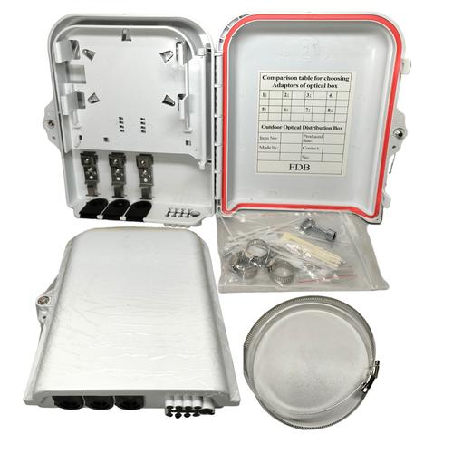 Jual odp 8 core lengkap spliter box / odp 8 core passive splitter / box ...