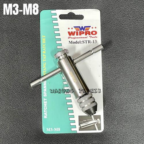 Jual WIPRO Rachet Tap Wrench - Stang Tap Ratchet M3-M8 M5-M12 - M3-M8 - Jakarta Barat ...