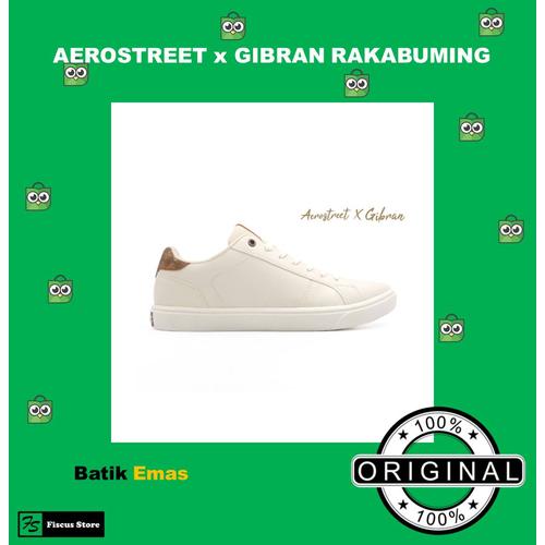 Jual Sepatu AEROSTREET x GIBRAN RAKABUMING Batik Putih Emas - 36 - Kota ...