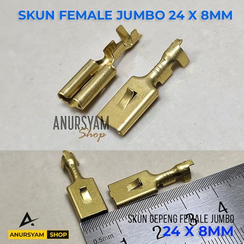 Jual [101SFJ] Skun Gepeng Female Jumbo 24 x 8 mm / Skun Female Jumbo ...