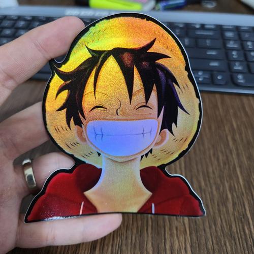 Jual Sticker Hologram Anime Besar - PSH1190 - One Piece - Luffy ...