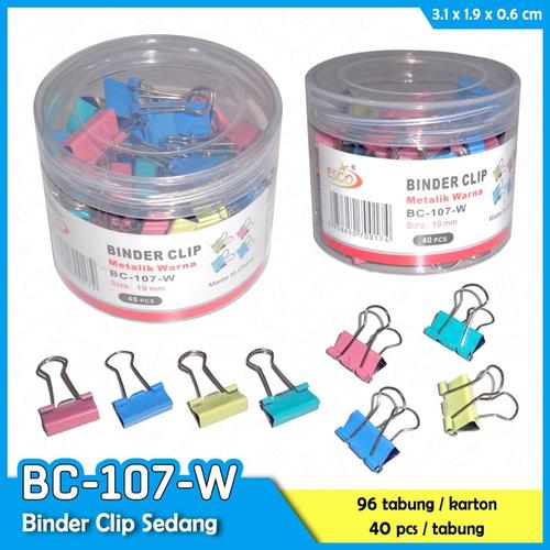 Jual binder clip / jepit kertas toples ukuran 19 mm isi 40 pc - Jakarta ...