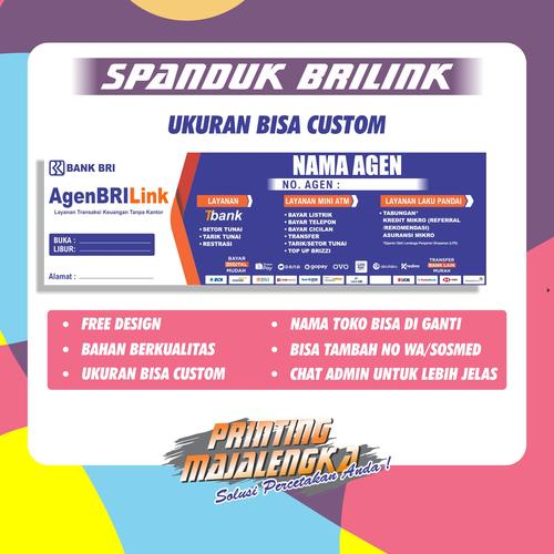 Jual SPANDUK/BANNER BRILINK FREE DESIGN/BERKUALITAS - Uk. 150x45cm ...