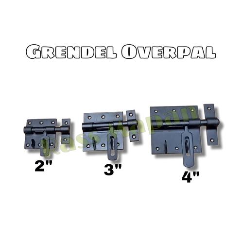 Jual Grendel Overpal Overval Gembok Security Lock Kotak Hitam Doff - 2 ...