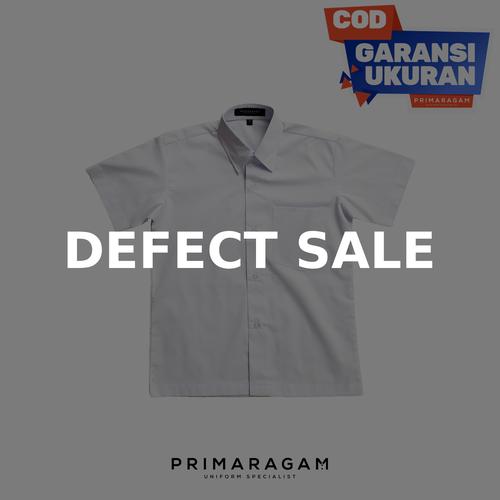 Jual OBRAL BARANG CACAT kemeja putih polos pendek - Grade A, L - Kab ...