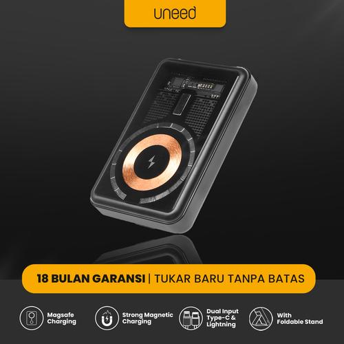 Promo UNEED Powerbank Transparent Wireless Magsafe 15W Fast Charging UPB553 - Jakarta Utara ...