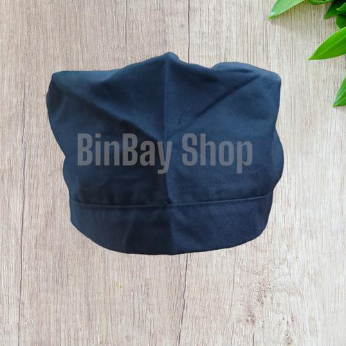 Jual TOPI KOKI / CHEF HAT MODEL BULAT BAHAN DRILL NAVY - Navy, all size ...
