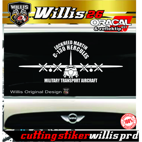 Jual Stiker Lockheed Martin c-130 Hercules Sticker Pesawat Angakat Tni ...