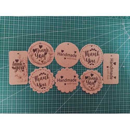 Jual HANG TAG /HANG TAG MOTIF /HANDMADE/HANG TAG COKLAT MURAH - tali ...