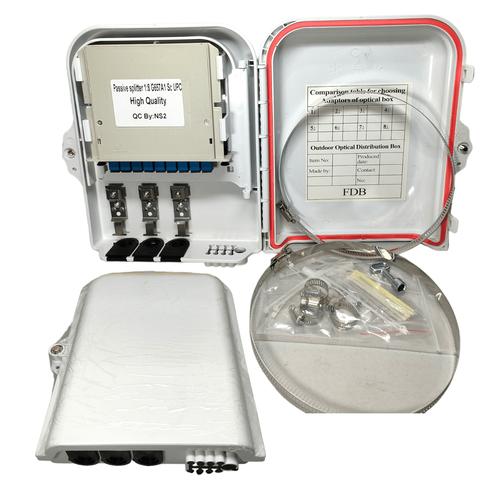 Jual odp 8 core lengkap spliter box / odp 8 core passive splitter / box ...