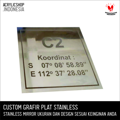 Jual Jasa Grafir Plat / Name Plate Stainless Kuningan Aluminium ...