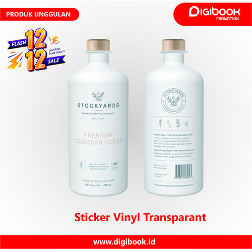 Jual Cetak Stiker Vinyl Transparan A3 cutting Pola Untuk stiker Label ...